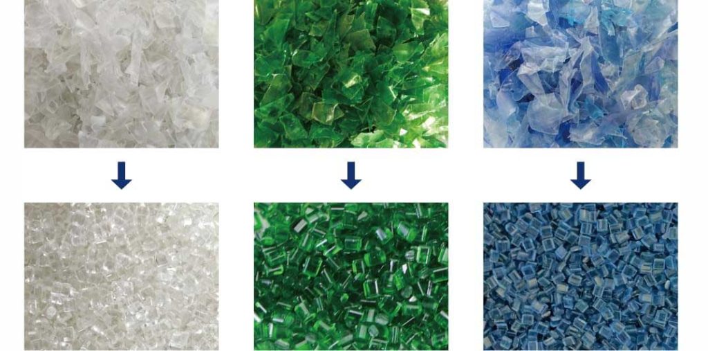 PET Flakes Pelletizing System - Plastic Recycling Mahcine Manufacturer