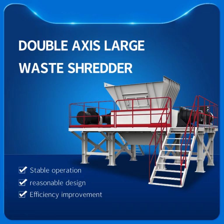 Double axis large waste shredder - Plastic Recycling Mahcine Manufacturer