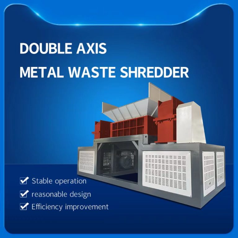 Double axis metal waste shredder - Plastic Recycling Mahcine Manufacturer